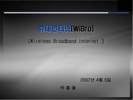 휴대인터넷[WiBro]-1페이지