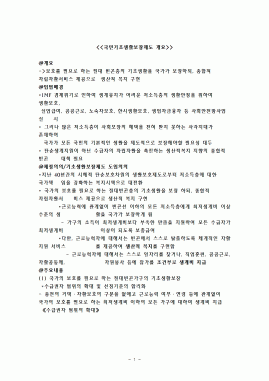 국민기초생활보장에 대해-1페이지