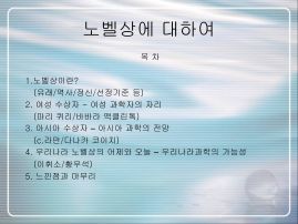 노벨상에 대하여-1페이지