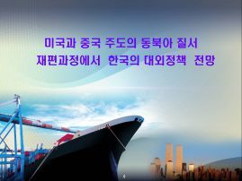 미국과 중국 주도의 동북아 질서 재편과정에서 한국의 대외정책 전망-1페이지