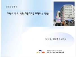 춘천성심병원(한림대병원) 경영전략-1페이지