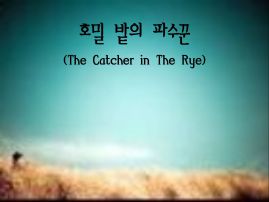 호밀 밭의 파수꾼 (The Catcher in The Rye) 에대해서......-1페이지