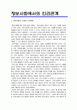 정보사회에서의 인간관계-1페이지