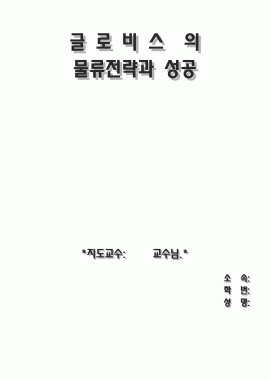 글로비스 물류 전략 scm-1페이지