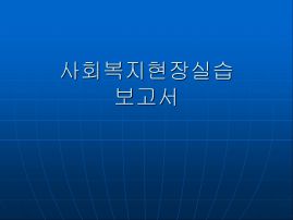 사회복지현장실습 - SOS 아동복지센터에서-1페이지