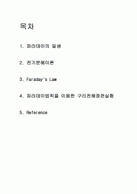 Faradays Law(전기분해법칙)-1페이지