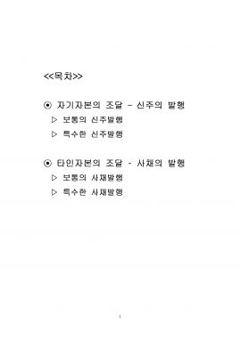 [경상, 경영, 법학] 자본조달과정-1페이지