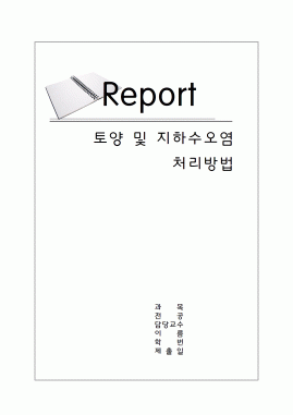 토양 및 지하수오염 처리방법-1페이지