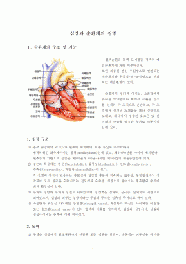 심장과 순환계의 질병및 치료-1페이지