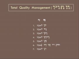 Total  Quality  Management ( 전과정 품질 경영 ) : TQM-1페이지