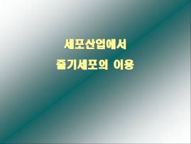 산업에서의 줄기세포 이용-1페이지