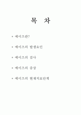 에이즈에 관하여-1페이지