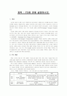 [2007년11월]ITS(지능형교통시스템)에 관한 조사보고서-고속도로 하이패스카드-1페이지