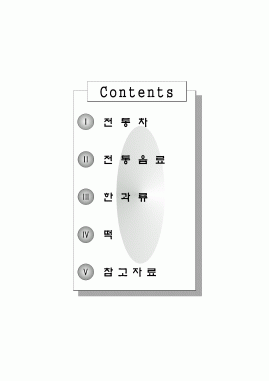 한국의 전통차, 다과, 떡, 음식에 대한 조사자료-1페이지