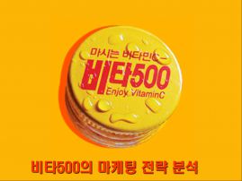 [마케팅관리] 비타 500의 마케팅 전략 분석(PPT)-1페이지