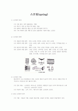 스프링, 감아걸기 전동장치,브레이크 및 래칫휘일-1페이지