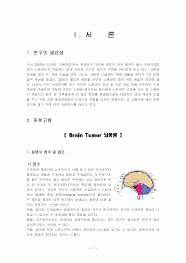  [신경외과 case study] 뇌종양 (brain tumor) 간호진단 6개! -1페이지