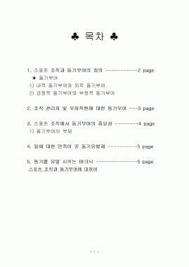 [스포츠행정론]스포츠 조직과 동기부여에 대하여-1페이지