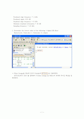 DSP 디자인 프로젝트 - IIR FILTER-1페이지