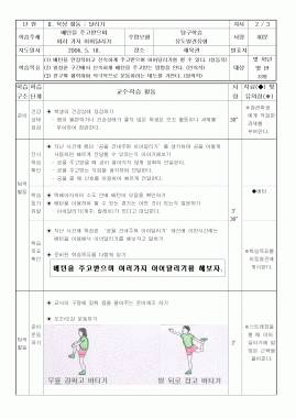 체육과 교수학습 지도안 -달리기-1페이지