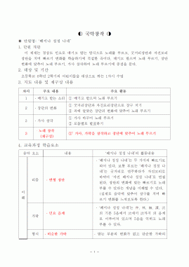 국악창작수업지도안(쾌지나칭칭나네)-1페이지