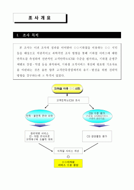 지하철 고객만족도(CSI) 조사 개요-1페이지