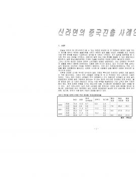 신라면 중국진출 마케팅사례연구-1페이지