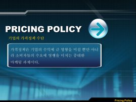 PRICING POLICY(가격정책)-1페이지