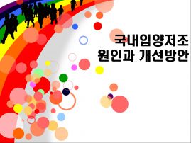 국내입양 저조의 원인과 개선방안-1페이지