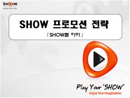 [마케팅조사]3G서비스 SHOW 프로모션전략 분석 (리포트)-1페이지