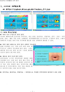 장애인들을 위한 매체활용-1페이지