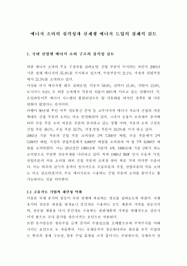 에너지 소비의 심각성과 신재생 에너지 도입의 경제적 검토-1페이지