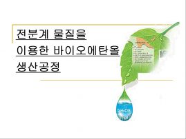 [ppt 자료] 전분계 물질을 이용한 바이오에탄올 생산공정-1페이지