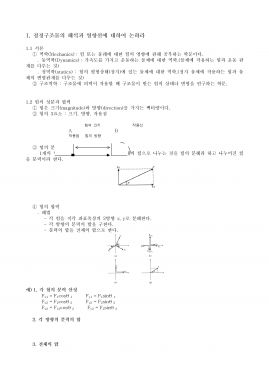 정정구조물의 변위해석법 중 공액보법과 단위하중법-1페이지