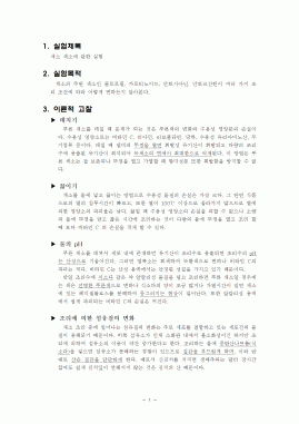 채소 색소에 관한 실험-1페이지