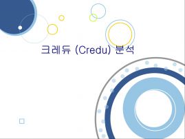 크레듀 ( Credu ) 분석-1페이지