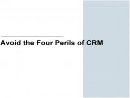 Avoid the Four Perils of CRM-1페이지