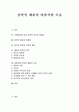 [전략적 제휴][기업경영][기업][경영]전략적 제휴의 바람직한 모습(기업협력과 달리 전략적 의도의 명확성, 전략적 제휴의 경쟁성, 정부의 관여와 전략적 제휴, 제휴의 전략적 성격, 바람직한 전략적 제휴의 모습)-1페이지