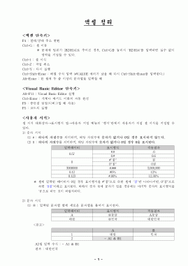 컴퓨터활용능력 1급 실기 요약집-1페이지