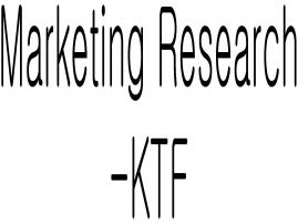 Marketing Research - KTF            -1페이지