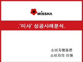 [분석/조사] 미샤(MISSHA)의 성공원인 분석-1페이지