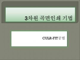 3차원 곡면인쇄 기법 -CULR-FIT공법-1페이지