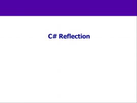 27 C# 리플렉션(Reflection)-1페이지