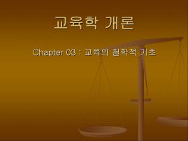 교육학 개론 [인문과학]-1페이지