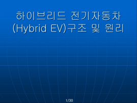 하이브리드 전기자동차(HEV)의 구조및 원리-1페이지