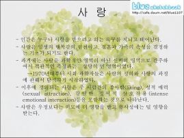 사랑에 대한 여러가지 고찰 ... 구체적으로 나누어서 서술하였습니다. <A+ 확신레포트>-1페이지