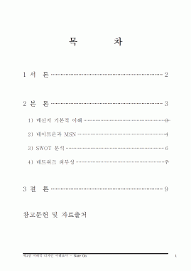 네트워크 외부성 - 네이트온과 MSN 메신저의 사례를 중심으로-1페이지