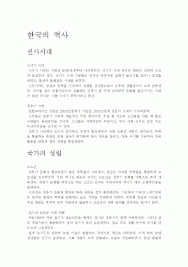 [사범/법학] 한국의 역사 -1페이지