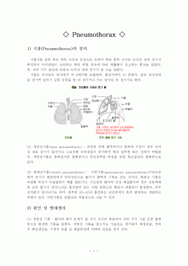 성인간호 기흉(Pneumothorax)-1페이지