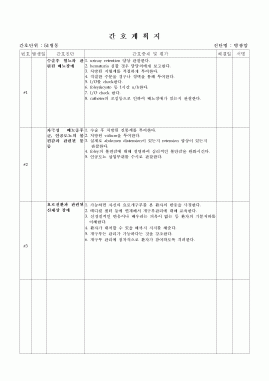 일반외과, cancer 간호진단 및 간호계획지 입니다.-1페이지